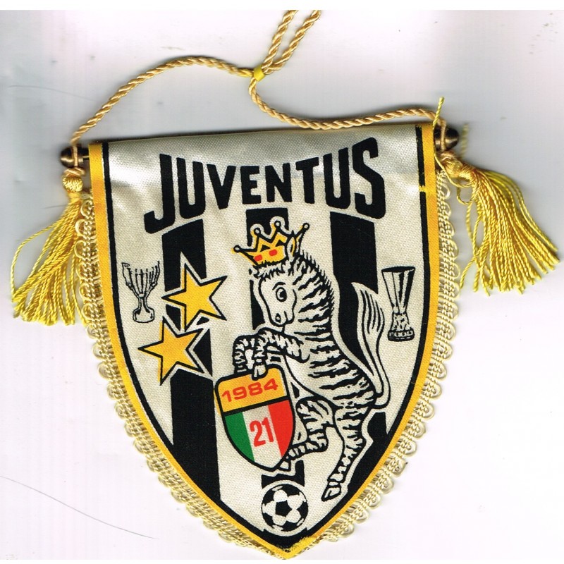 FANION JUVENTUS 1984 : championnat d'Italie remporté pour la 21è fois